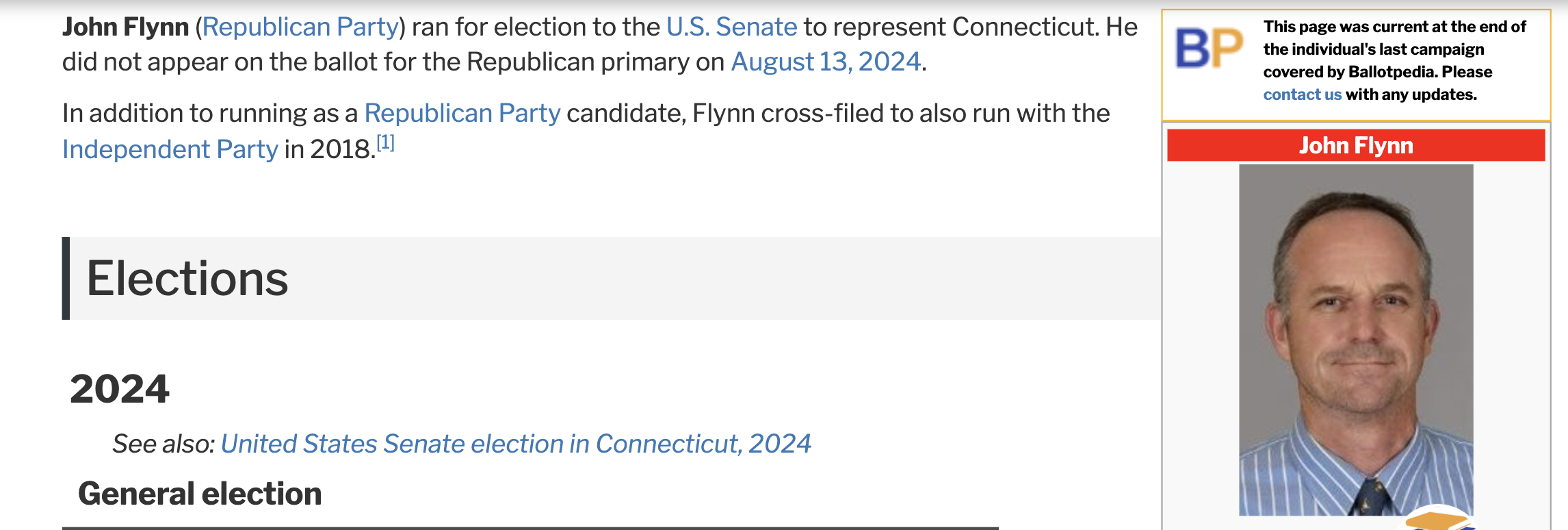 Former Connecticut Senate Candidate John Flynn Held By State Without ...